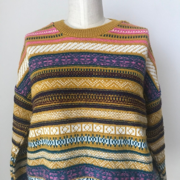Urban Outfitters | Sweaters | Uo Taxi Driver Patterned Pullover Sweater ...